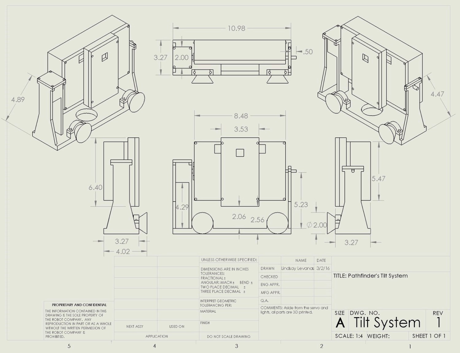 Spring 2016 Pathfinder Design and Manufacturing – Tilt System Design ...