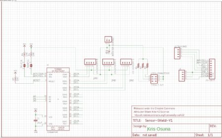 Spring 2018 3DoT Hexy: Sensor Shield Layout – Arxterra