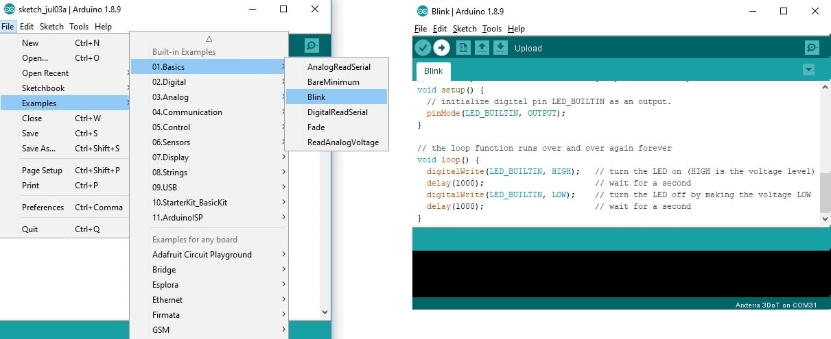 Getting Started With 3dot Initial Arduino Setup Arxterra