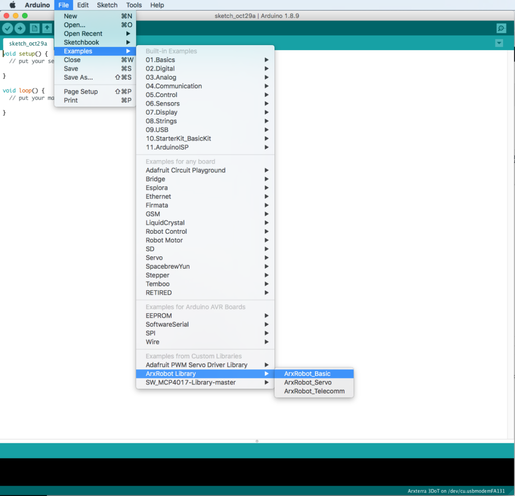 Getting Started with 3DoT – Initial Arduino Setup – Arxterra